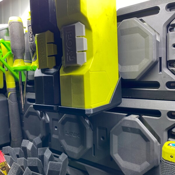 Large Ryobi Charger Holder for Ryobi Link Wall Rail Garage Tool Storage ...