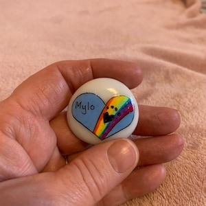 You Are Loved Sparkly Heart Pebble /personalised /positive Gift ...