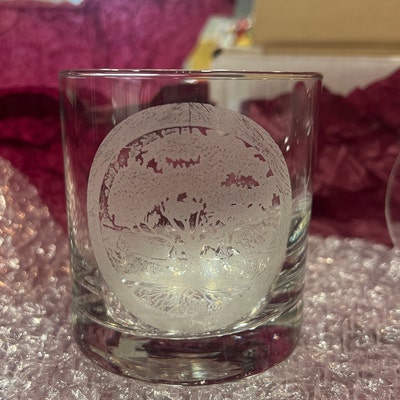 Etched Rocks Glasses whiskey Glass, Picture on Glass, Family Photo ...