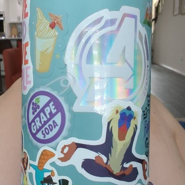 Grape Soda Pin Hidden Mickey Transparent Laptop Sticker/ Pixar Disney ...