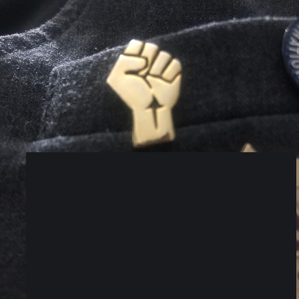 Civil Rights Gold Dipped Pewter Lapel Pin- CC653G- Civil Rights, Black ...