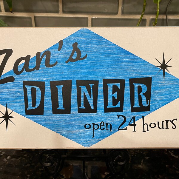 Custom Diner Sign - Retro Diner - Moms Diner Sign - Diner Decor ...