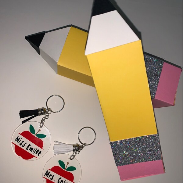 SVG File Bundle: 3D Pencil Gift Box and 3D Colored Pencil Gift Box ...