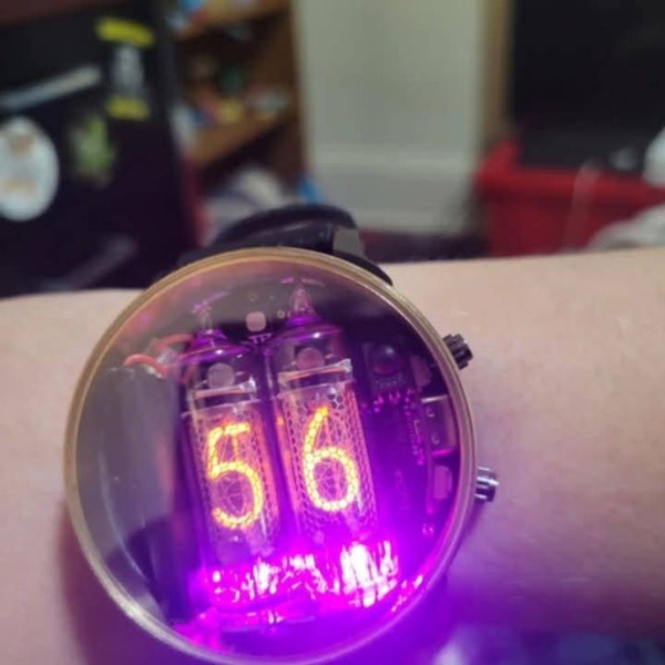 Nixie Era Vfd Numitron Smallest Ussr Tubes Iv-16 Wrist Watch Clock ...