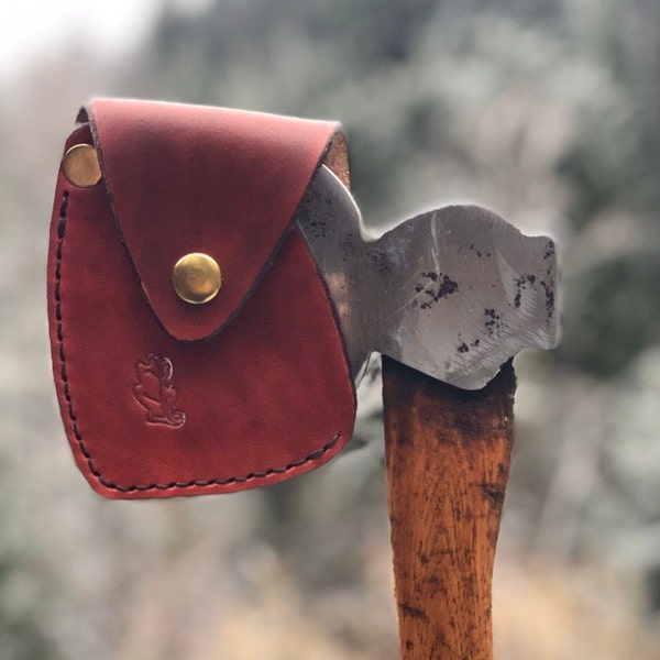 Leather Axe Sheath - Custom Made From British Leather - Etsy
