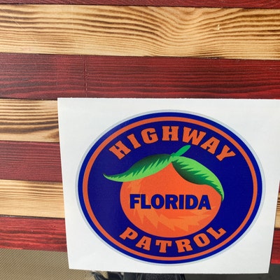 Florida Highway Patrol. Police Reflective or Matte Vinyl Decal Sticker ...