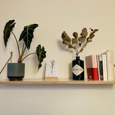 Wooden Wall Shelf, Metal Console Wire, Retro Hanging Shelf, Shelf for ...