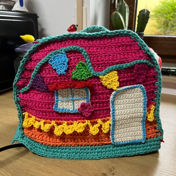 Crochet Pattern Toaster Cover Caravan, Crochet Cover, Crochet Caravan ...