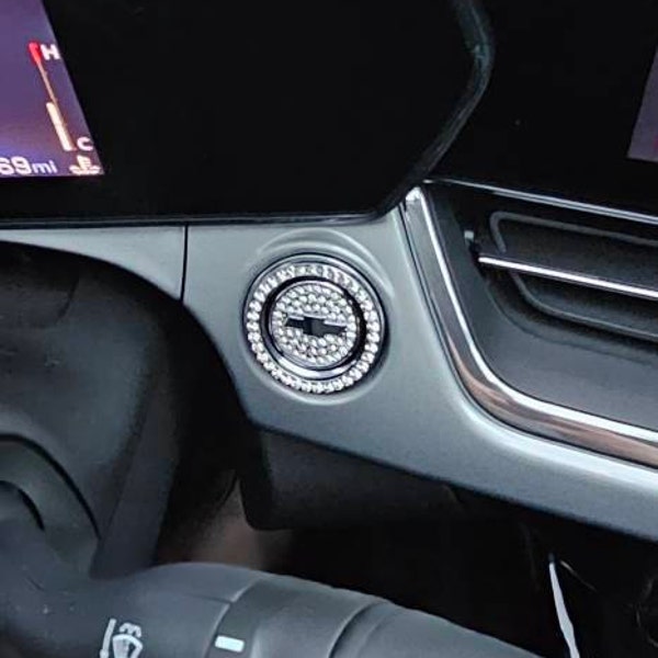 Car Start Button | Bling Car Décor | Crystal Rhinestone Car Bling Ring ...