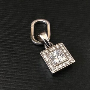 Custom Date Tag Charm, 14K 18K Real Gold Birthday Tag, Removable Add on ...