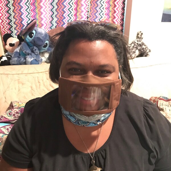 Anti-fog Clear Window Face Mask - Adult Black - Etsy