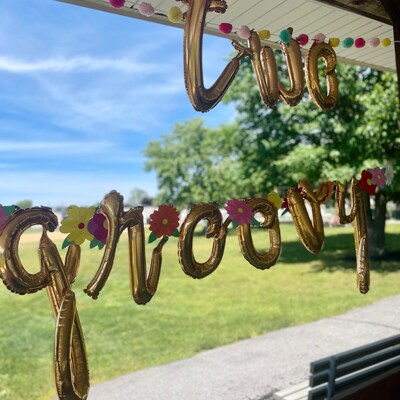 Two Groovy Balloon, Two Groovy Banner, Two Groovy Birthday, Groovy ...