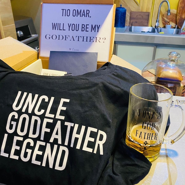 Personalized Godfather Proposal Box: Uncle Legend Gift Set - Etsy