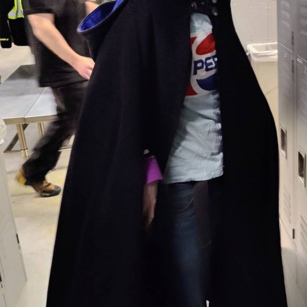 Hooded Cloak With Arm Slits, Medieval Cloak, Viking Cloak, Hooded Cape ...