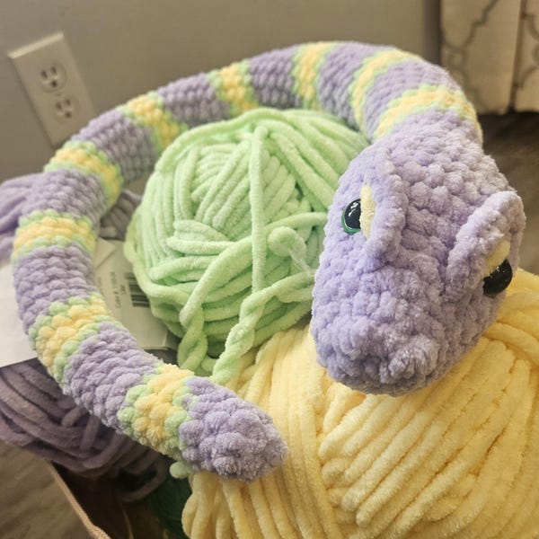 Snake Crochet Pattern English and German, Pdf Download, Crochet ...