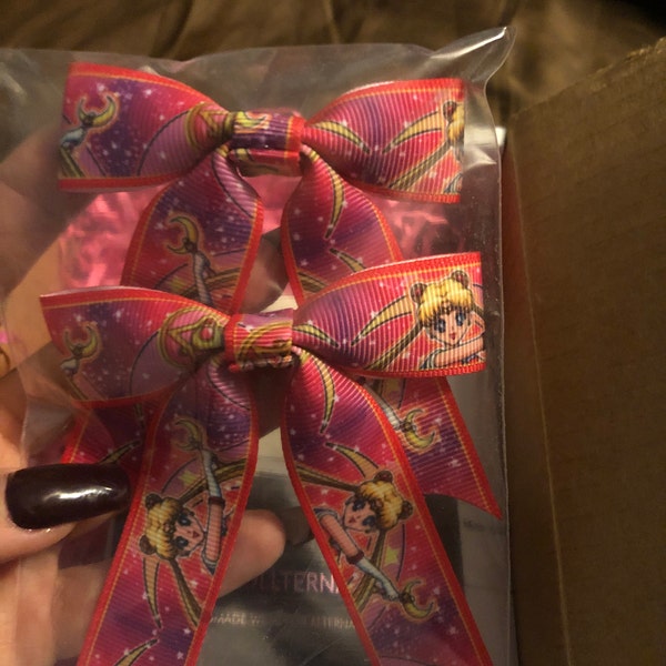 Rainbow Ribbon Bow - Etsy