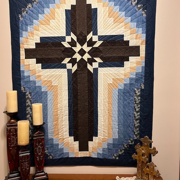 Farmhouse Cross Quilt Pattern – Wall Hanging (PDF Download) - Etsy