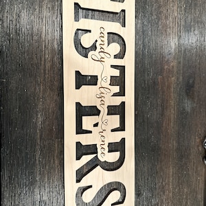 Personalized Sister Wood Sign Home Decor, Gift for Sister, Sister ...