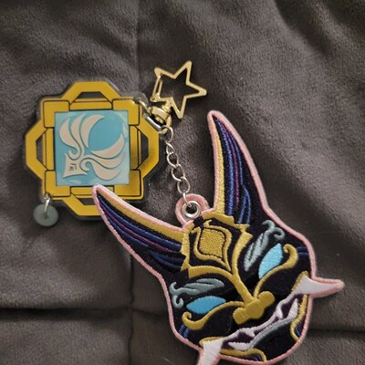 Kazuha Vision Keychain Anemo Genshin Impact Venti Xiao Aether Heizou - Etsy