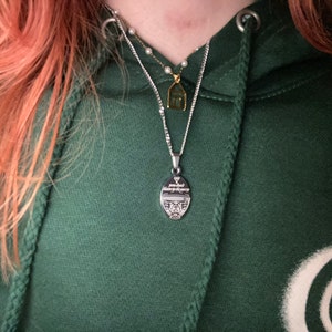 Spinning Out Necklace Engraved Circle Chain Pendant Necklace - Etsy