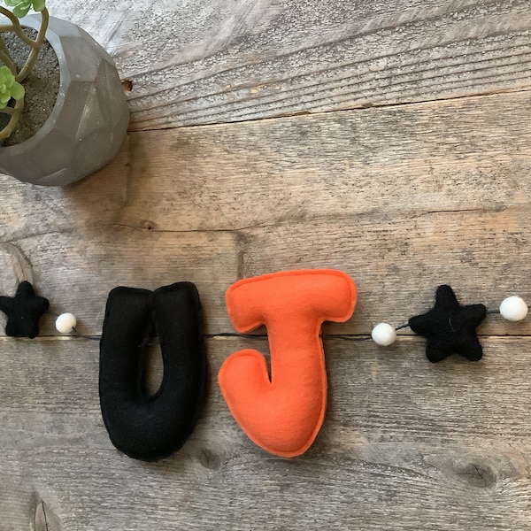 Individual Stuffed Felt Letters and Numbers to Spell Phrases or Names ...