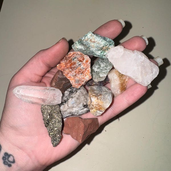 Mystery Bag of Assorted Crystals, Natural Raw Gemstones, Wholesale ...