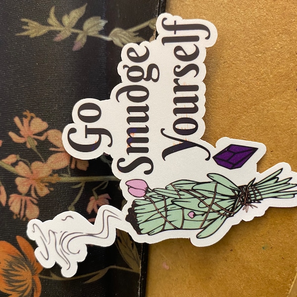 Go Smudge Yourself Vinyl Decal, Decals for Car Bumper Sticker, Laptop ...