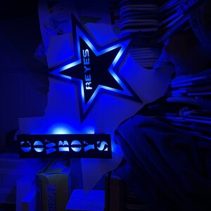 Personalized Cowboy Sign Texas Lighted Sign Man Cave Sign - Etsy