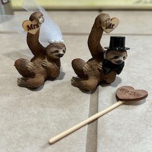 Grizzly Bear Wedding Cake Topper Mr and Mr Bear Cake Topper Zoo Animal ...