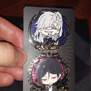 Black Butler Hard Enamel Pins Kuroshitsuji Ciel Sebastian | Etsy