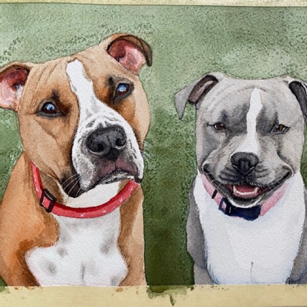 Personalized Dog Portrait - Etsy