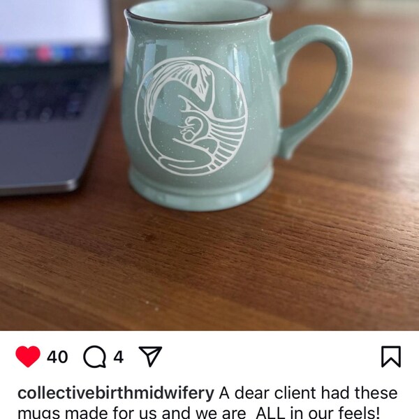 Etched Octopus Tentacle Ceramic Mug, Personalized Mug, Etched Coffee ...