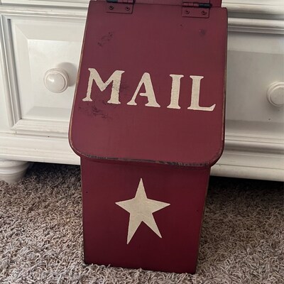 Rustic Mailbox / Farmhouse Mailbox / Primitive Mailbox / - Etsy Australia