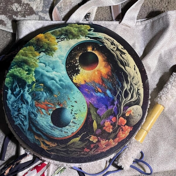 18-inch Tree of Life Shamanic Drum | Traditional Shaman Drum ...