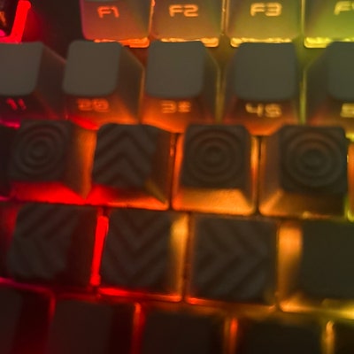 Keychron K3 Textured Keycap Set WASD White Grey Black - Etsy