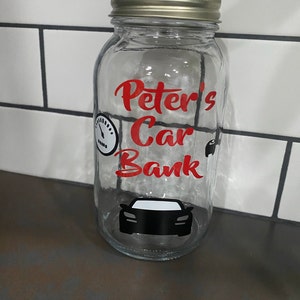 Car Funds, Car Bank, Car Savings Bank, New Car Fund, Custom Bank ...