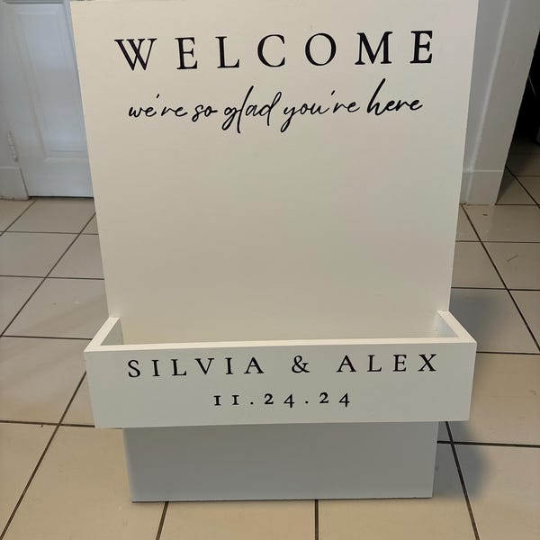 Downloadable Wedding Sign Flower Box DIY Wedding Sign Plans Flower Box ...