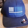 Free Personalization, Thin White Line Hat, Blacked Out American Flag ...