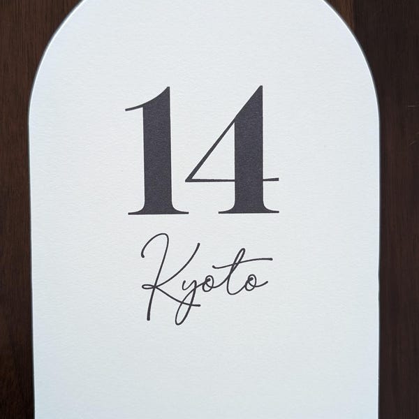 Arched Cardstock, Blank Arch Cardstock for Invitation or Table Numbers ...