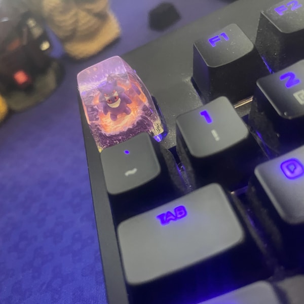 Axolotl Artisan Keycap, Custom Keycap, Artisan Keycap, Cherry Mx ...