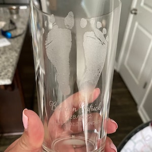 Actual Paw Print Paw Prints Glass Beer Glass Pint Glass - Etsy