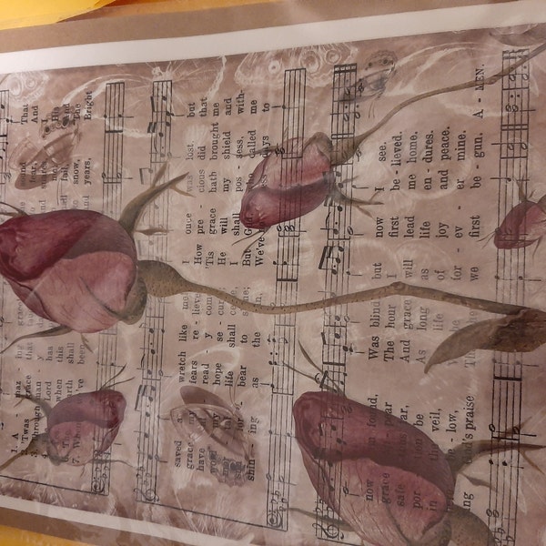 Blank Rice Paper, White Paper, Printable Rice Paper for Decoupage ...