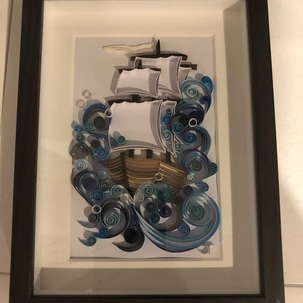 For the Love of Music - Paper Quilling Art in 6x8” Shadow Box Frame - Etsy