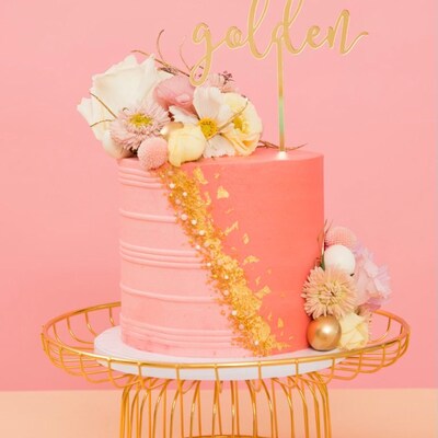 Custom Cake Topper Custom Saying Calligraphy/hand-letttered Wedding ...