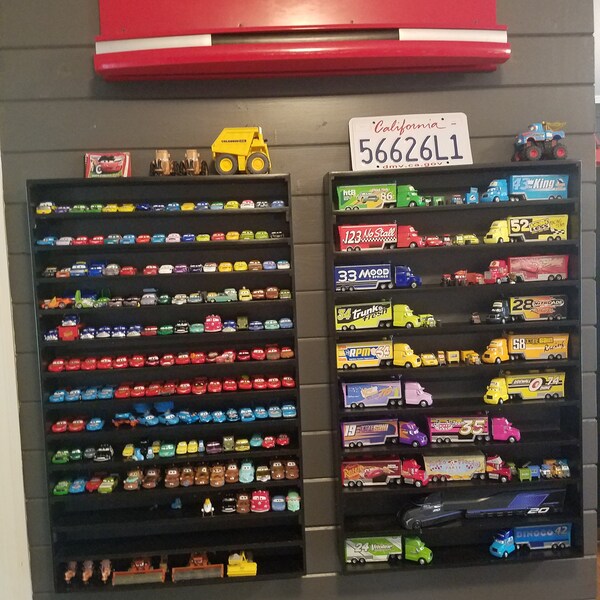 Planes Fire and Rescue, Cars, Monster Trucks, Legos, Wall Display Rack ...