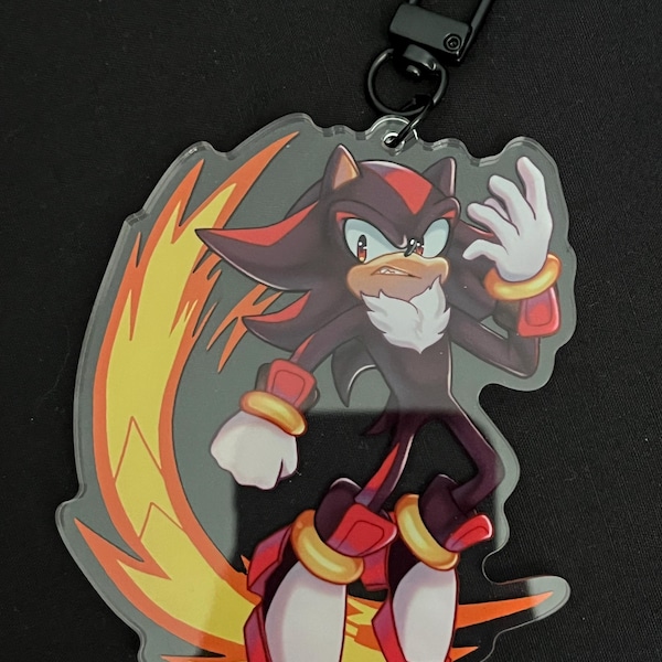 Sonic Characters Acrylic Keychains, 3.5" (8.9cm) Shadow, Rouge ...