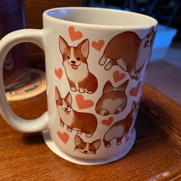 Corgi Coffee Mug, Cute Corgi Gift, Dog Lover, Gift for Her, Him ...