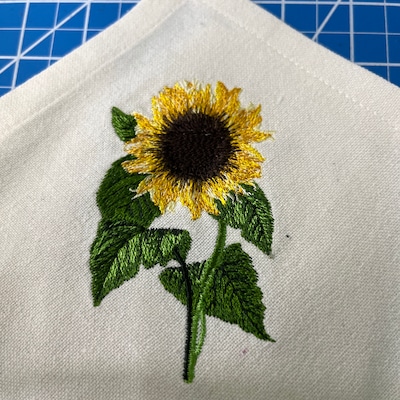 Elegant Sunflower Machine Embroidery Design 3 Sizes - Etsy