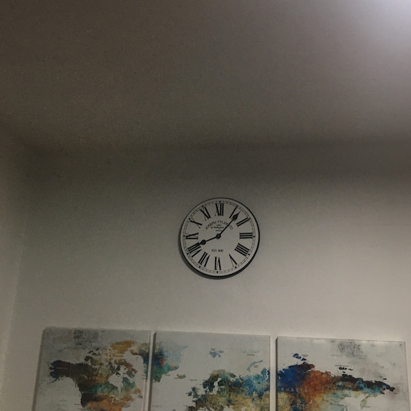 Hamilton White Wall Clock, Large Wall Clock, Choose From 8 Sizes. Extra ...