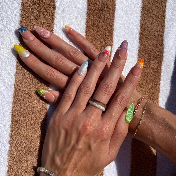 Long Nails Keyboard Cover Silicone Raised Keycaps for Quiet, Easy ...